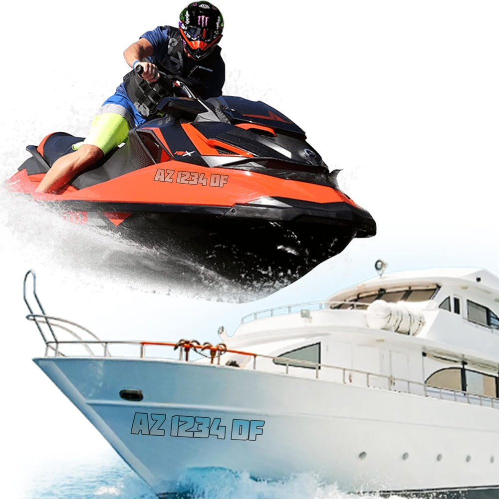 Custom Boat Registration Numbers
