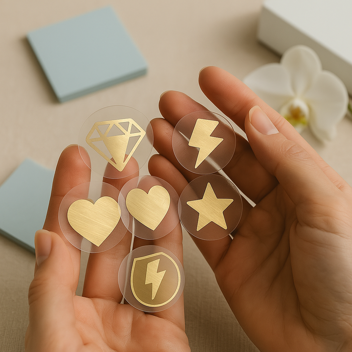 Gold Brushed Stickers